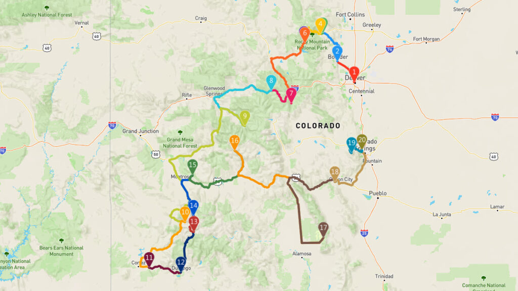 Epic Colorado Adventure Road Trip Guide 20 Destinations | Geovea