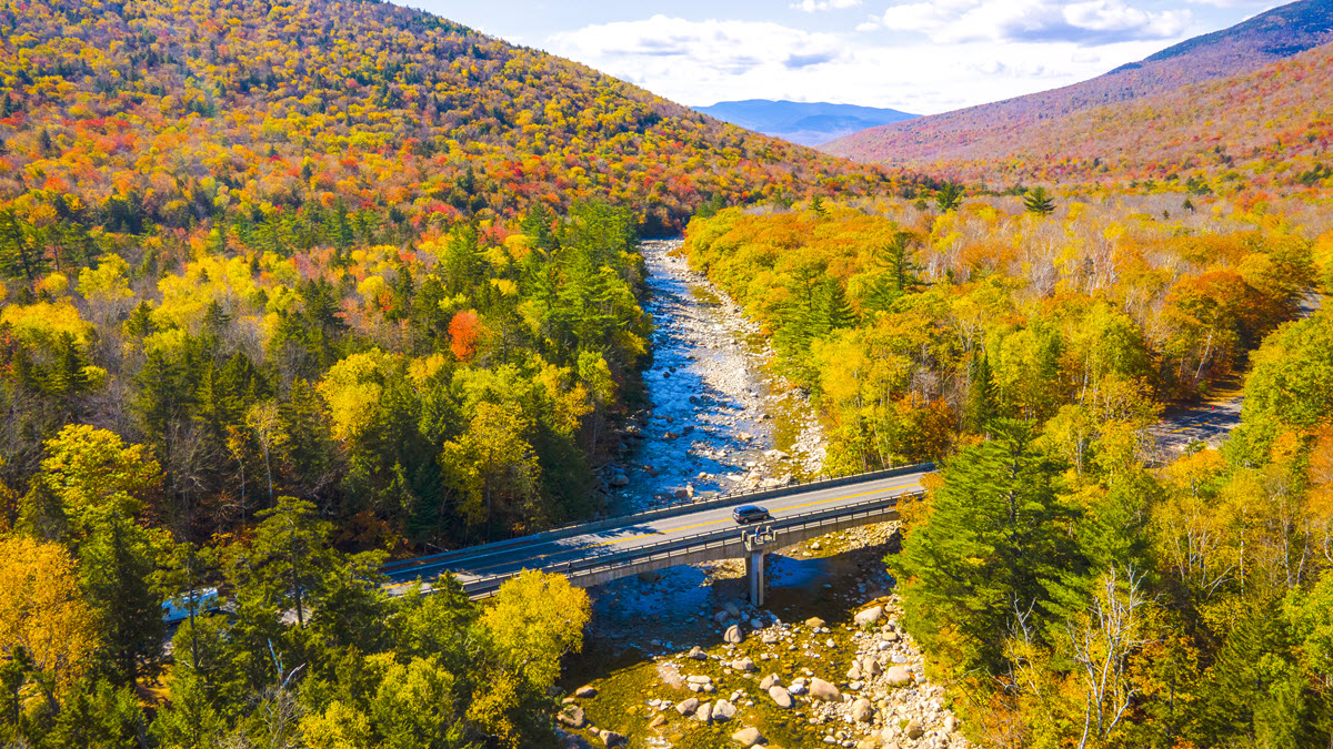 Kancamagus Scenic Highway Fall Colors & Scenic Views | Geovea